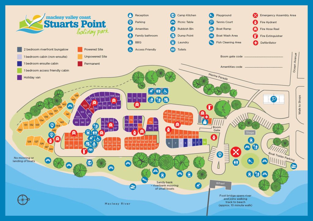 Park Map | Stuarts Point Holiday Park | Macleay Valley Coast Holiday ...